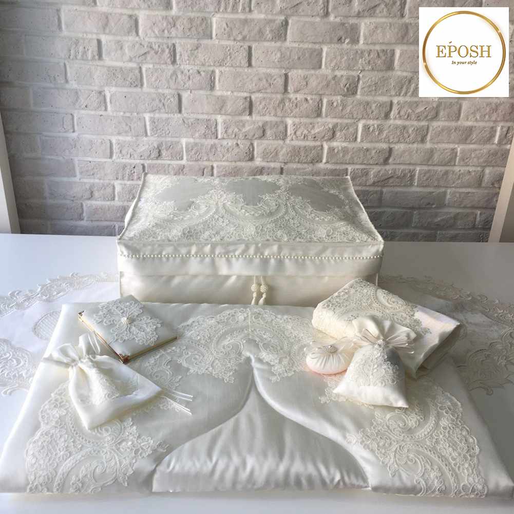 Islamic Prayer Mat set - White – eposh.pk